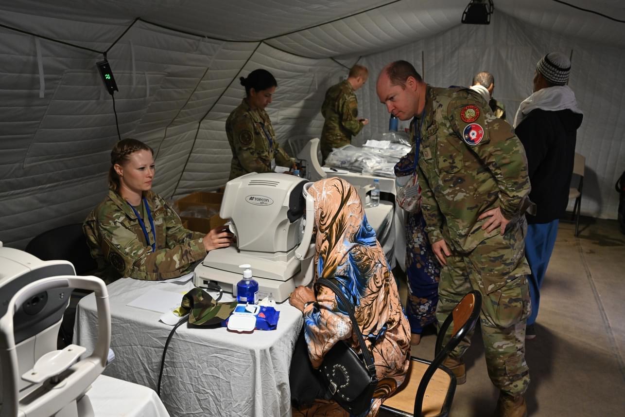 The Humanitarian Civic Assistance (HCA) field hospital in Rasmouka ...